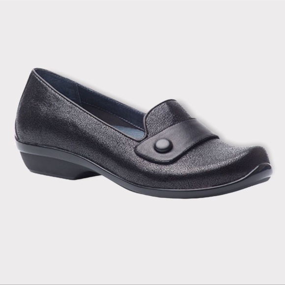 Dansko | Shoes | Dansko Metallic Black Olena Slip On Shoes | Poshmark